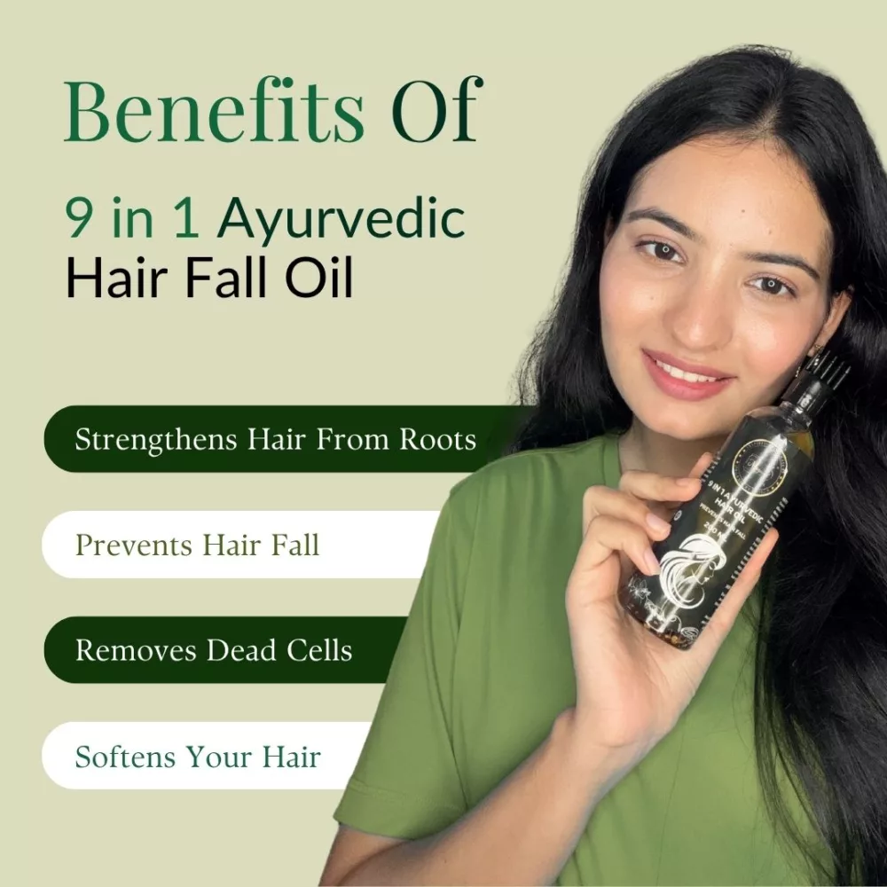 9-in-1 Ayurvedic Hair Fall Control Oil | Most Sold Hair Oil – Magical Jar